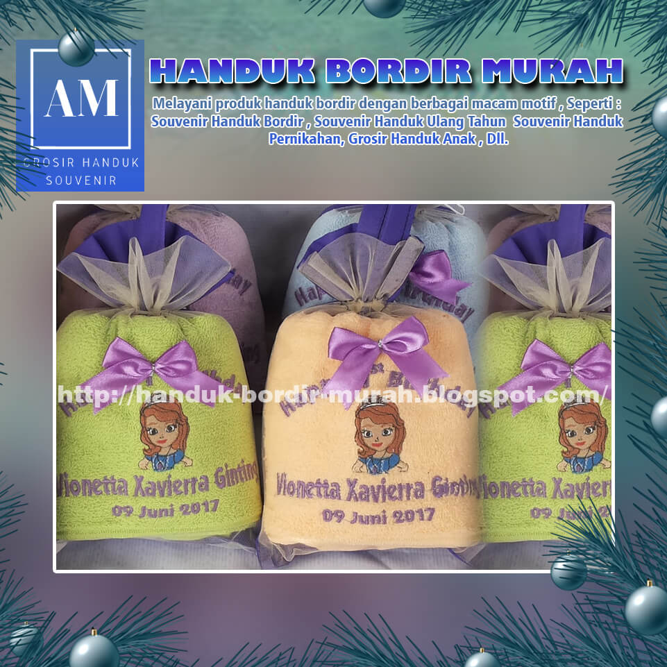 Handuk Souvenir Harga Grosir ~ Handuk Bordir Murah
