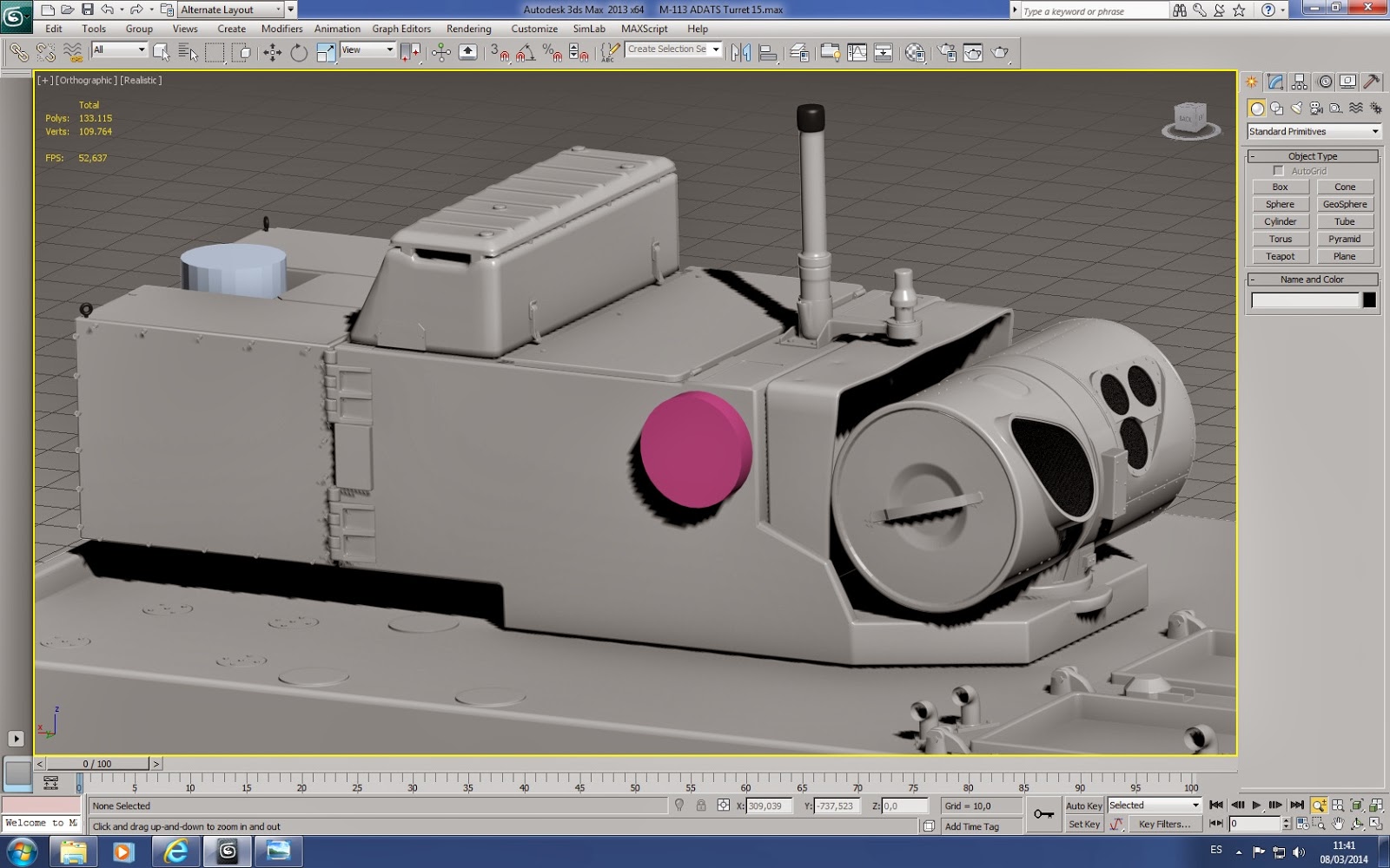 Modelos 3D: Seguimos con la torreta del ADATS / Continue with the ...