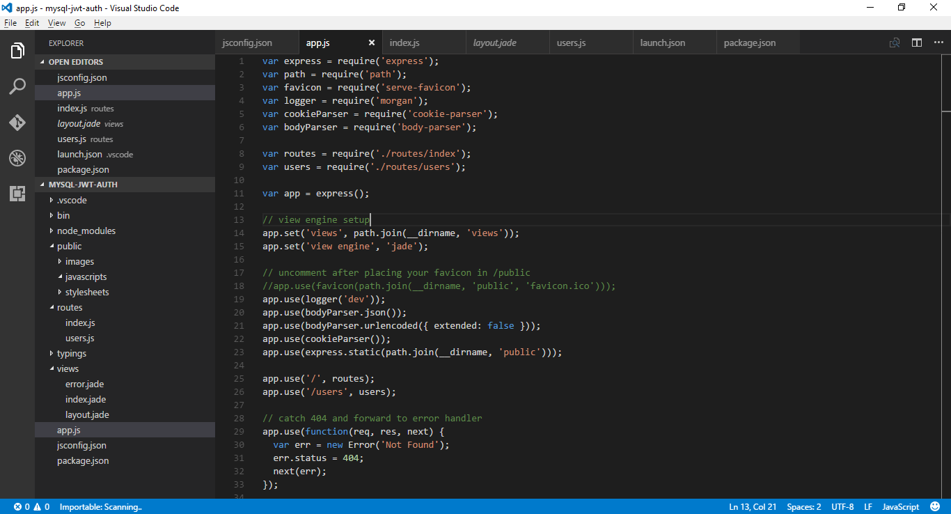 Build Jwt Authentication Server With Nodejs Express And Mysql ~ My Geeks