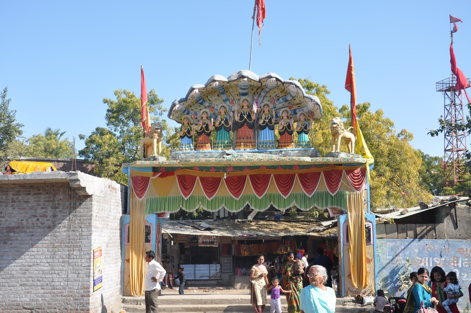 Khodiyar Maa Temple and Khodiyar Dem Water Fall Galdhara near Dhari ...