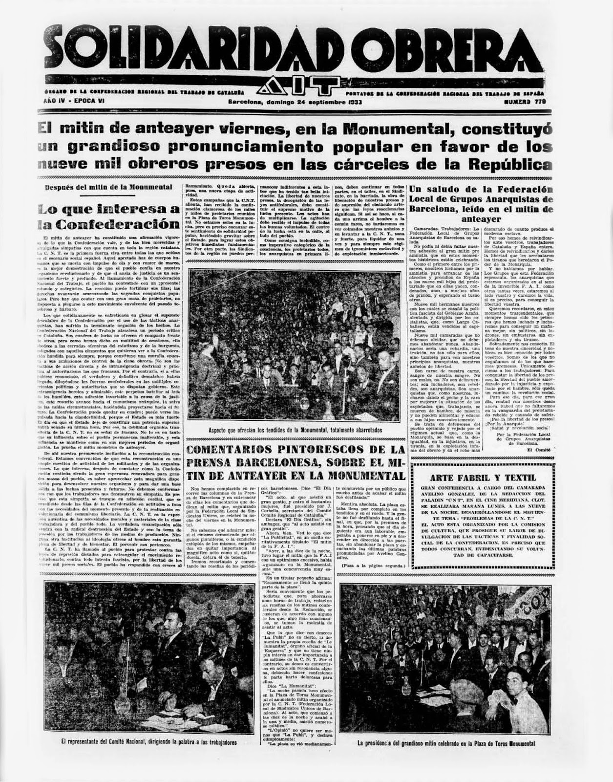 15 de SEPTIEMBRE ~ Efemerides Anarquistas