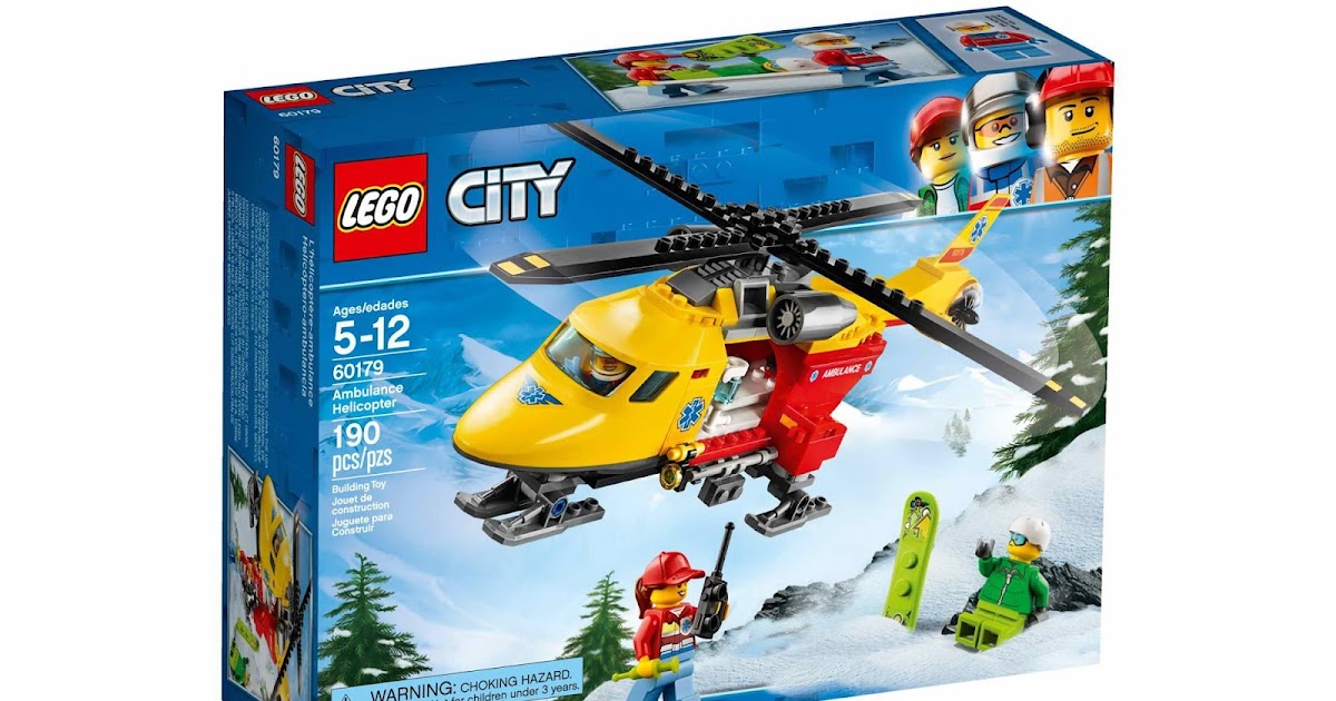 BRICK2018: LEGO SET DATABASE LEGO 60179 Ambulance Helicopter