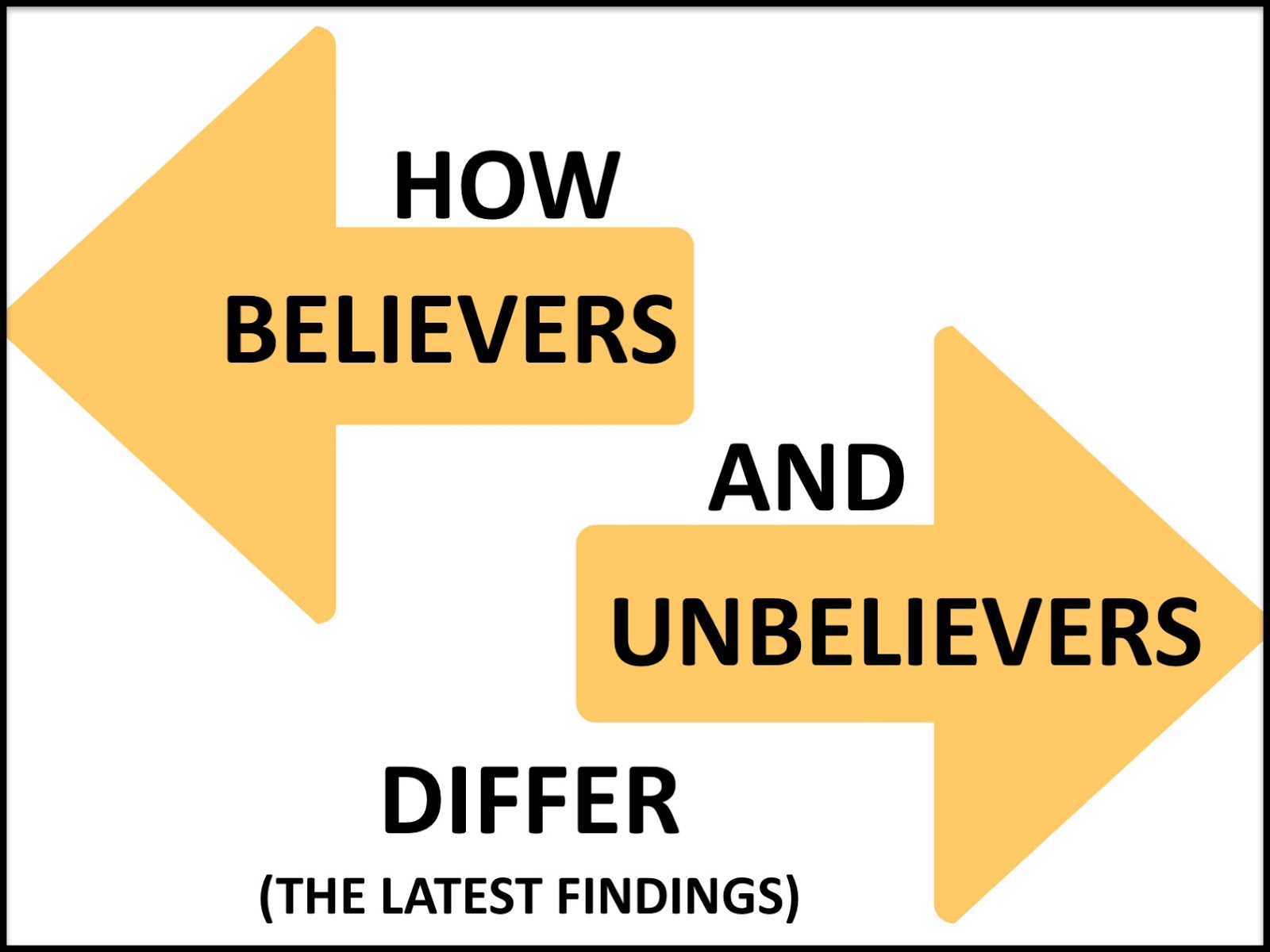 How Believers and Unbelievers Differ - The Latest Findings ~ RELEVANT ...