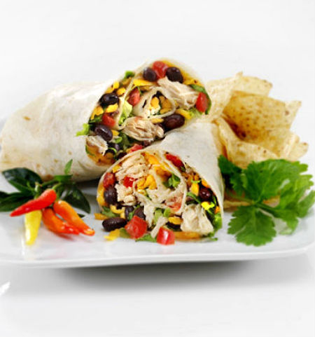 One Perfect Bite: Southwestern Tuna Wraps for Two