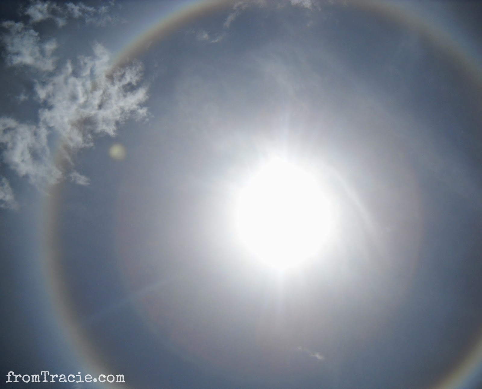 From Tracie: Ring Around The Sun