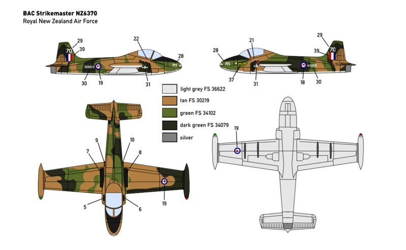 Kampfgruppe 1/144: 1/144 BAC Strikemaster "2 kits in box" - Miniwing