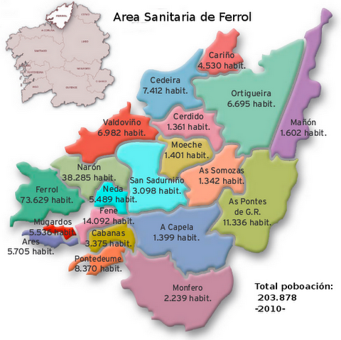 Visiones de Ferrolterra: Situación de Ferrolterra en el mapa