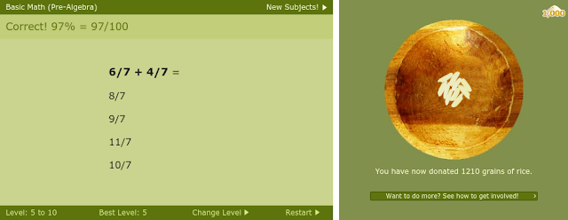 Ofa @ Panmure Bridge School: Free Rice Donation Maths Game