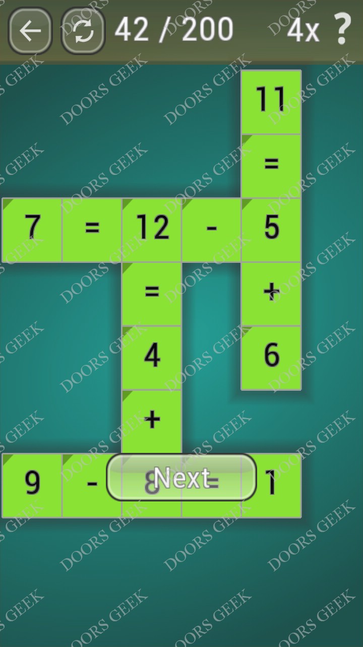 Math Games [Beginner] Level 42 ~ Doors Geek