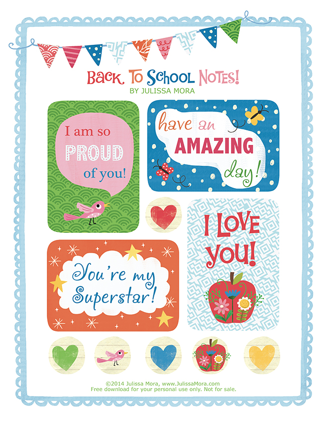 We Love to Illustrate: FREE Back to School Printable from Julissa
