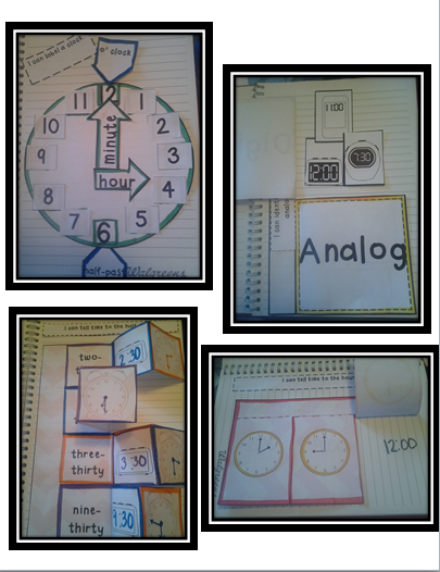 The 2 Teaching Divas: Interactive Notebooks! Time to the Hour and Half ...