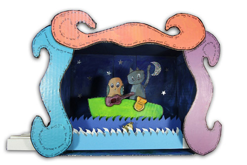 My Owl Barn: DIY: Owl and The Pussycat Moving 3D Diorama