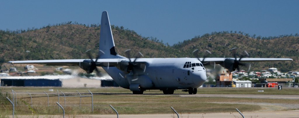 Far North Queensland Skies: Mentor3 C130J arrives Townsville