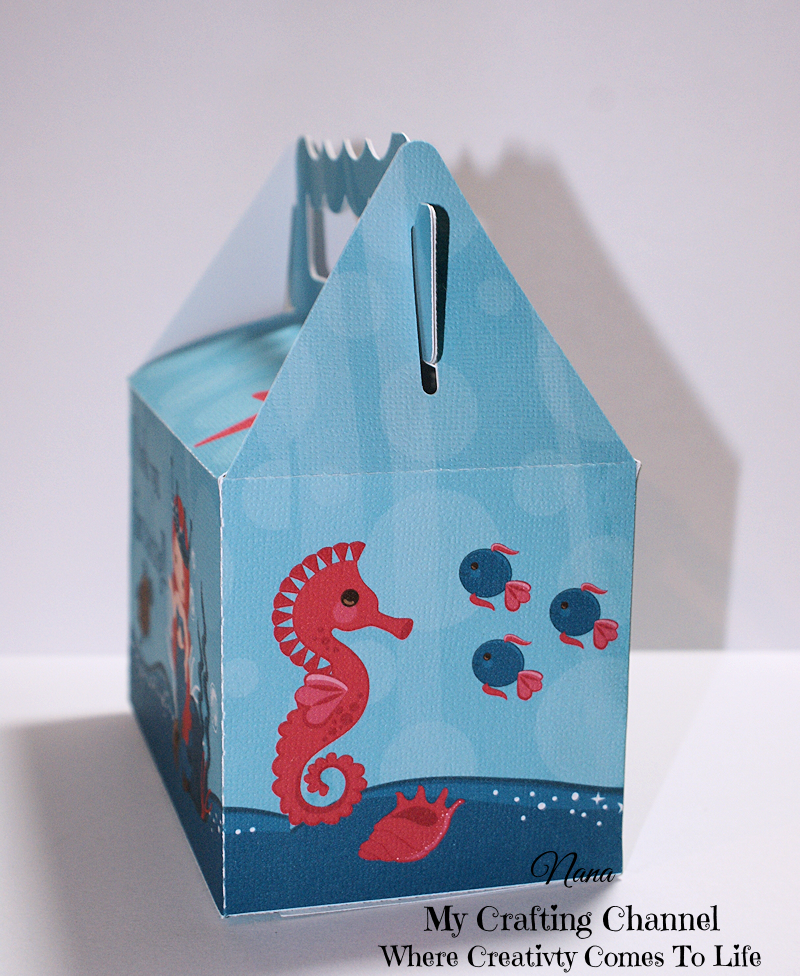 Personalized African American or Caucasian Mermaid Treat Boxes