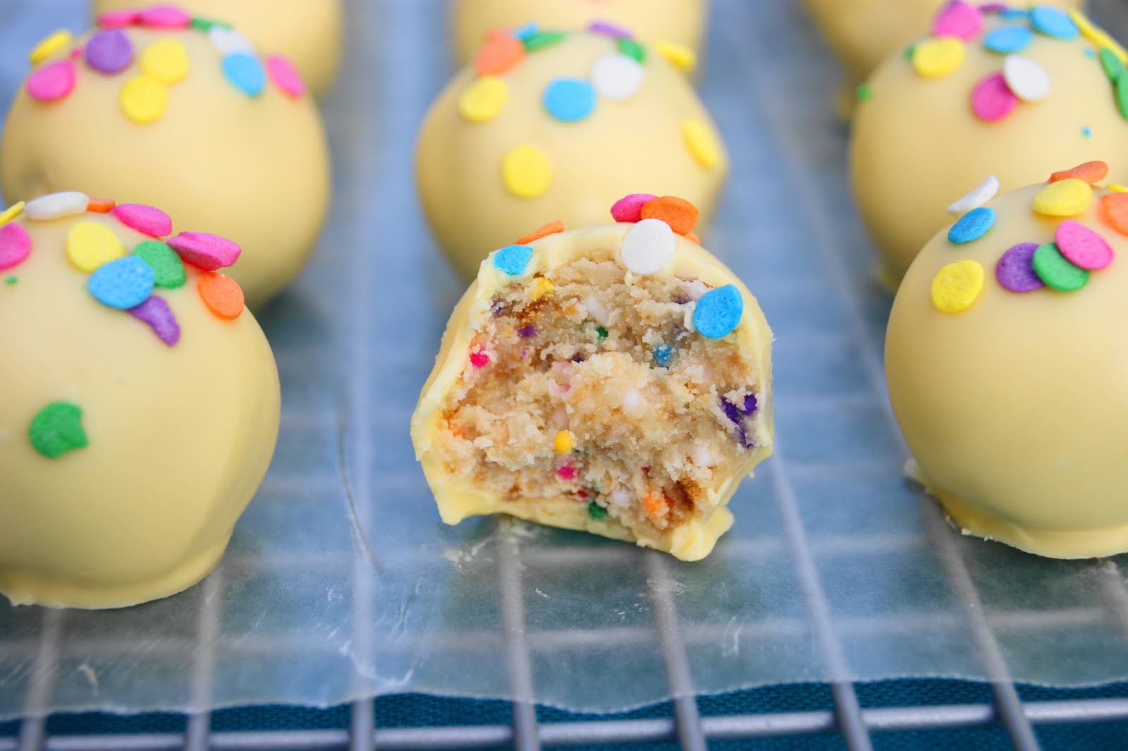 Funfetti Cake Balls - recovery of an 'oops!' | The Kitchen is My Playground