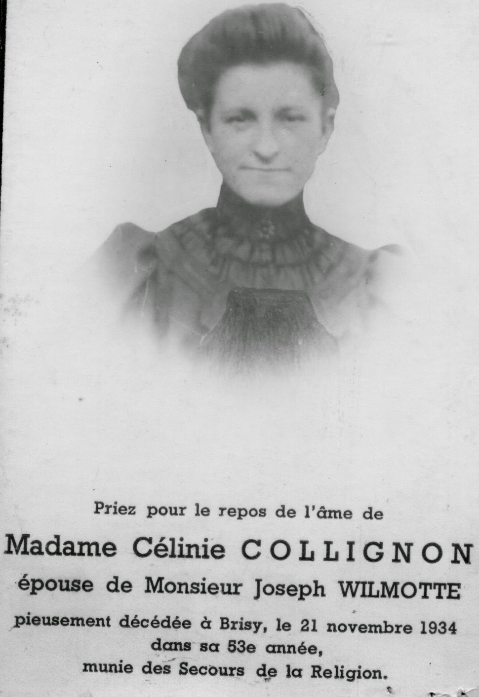 Brisy village et ses ancêtres: Famille 5 Wilmotte Collignon