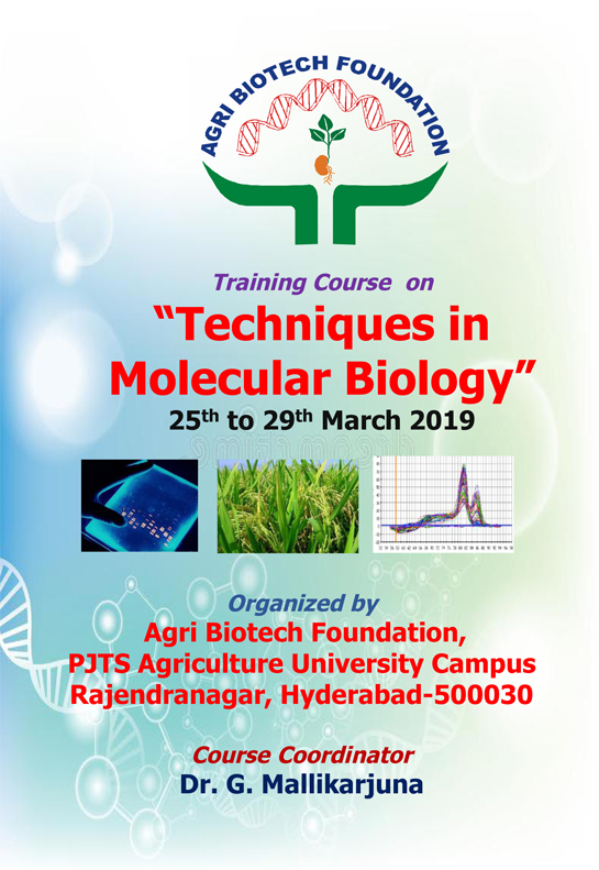 ABF Training Course on Techniques in Molecular Biology | 25-29 March 2019