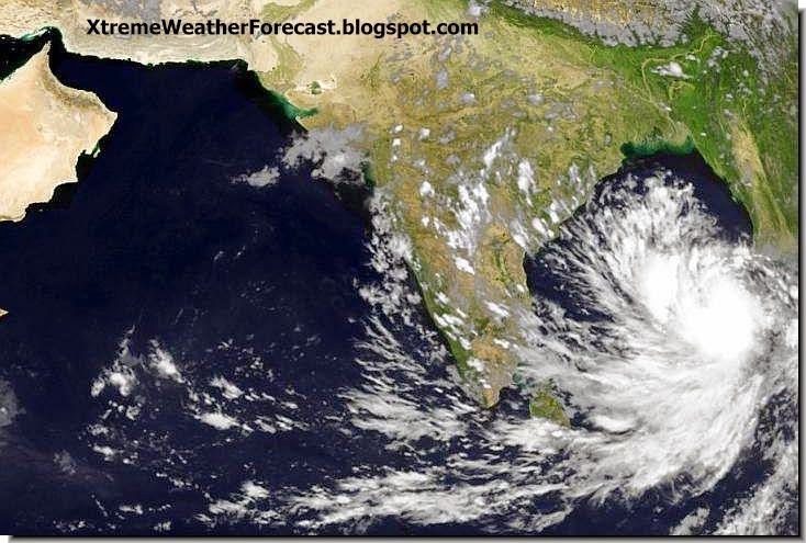 Cyclone Hudhud Satellite Image