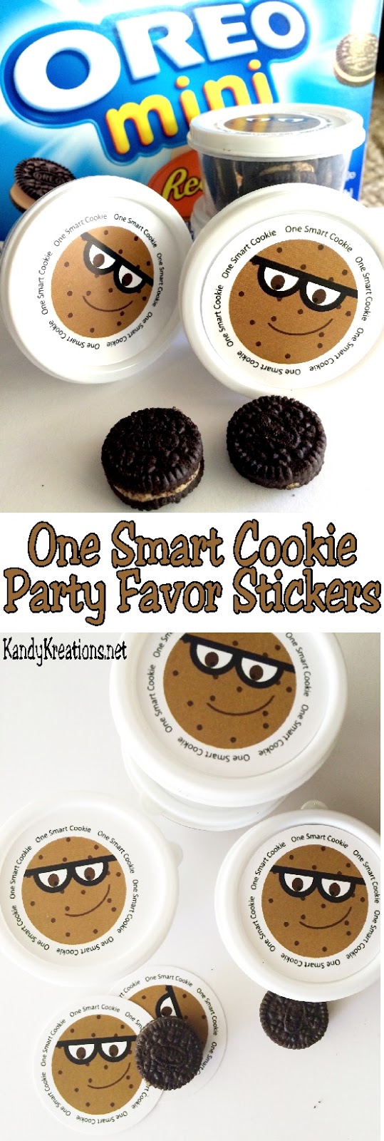 DIY Party Mom: One Smart Cookie Party Favor Sticker Printables