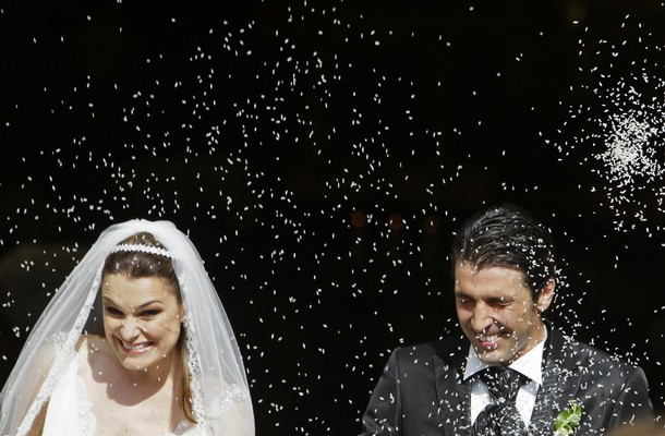 Alena Seredova and Gigi Buffon - Red Carpet Wedding