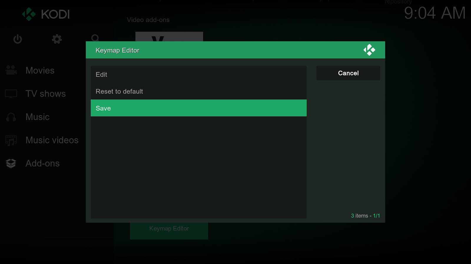 Configuring a Remote Control for Kodi