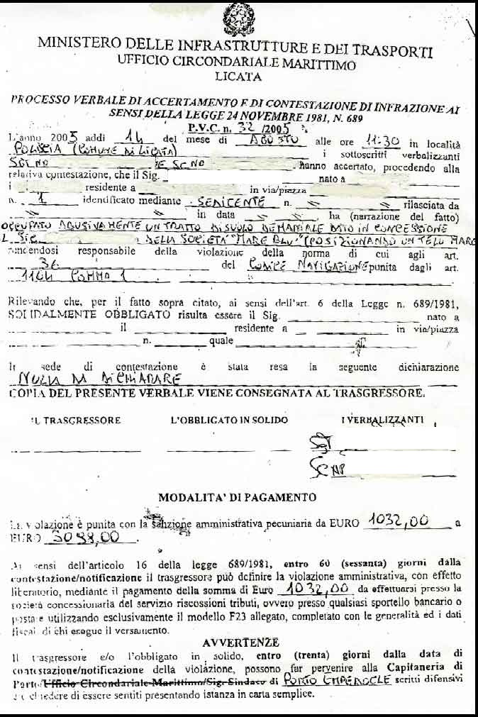 Verbali e foto curiose trovate su internet (a quanto pare non sono un ...