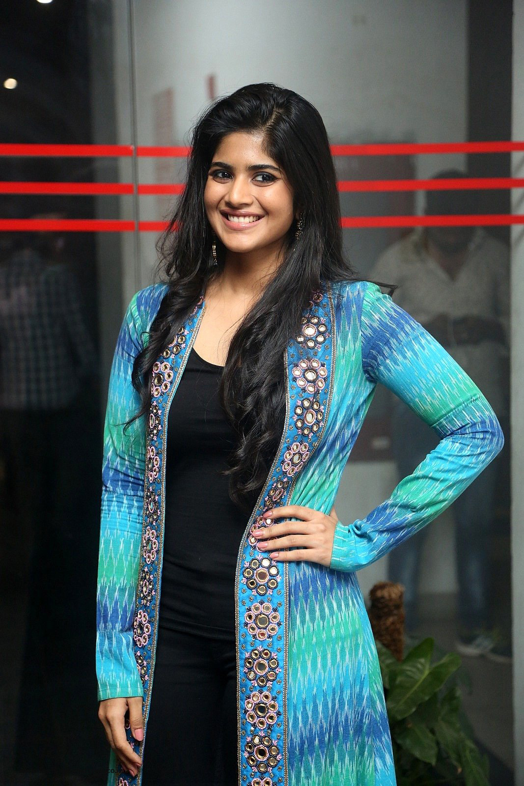 Megha Akash Stills at LIE Movie Success Meet - South Indian Actress