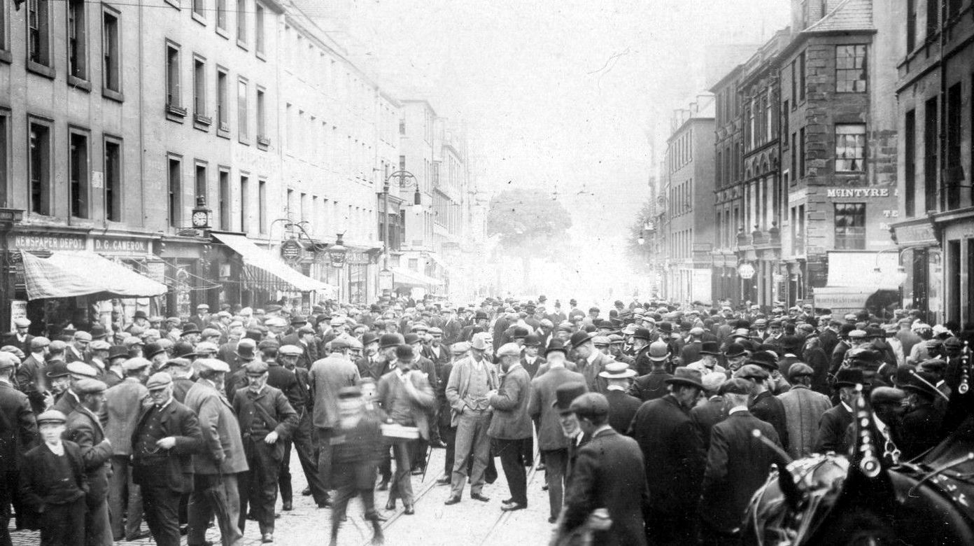 Tour Scotland: Old Photograph Farmers' Market Perth Perthshire Scotland