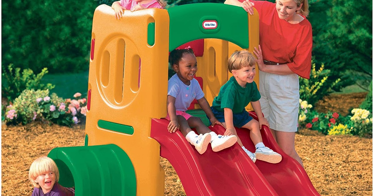 Top Childrens Slides: Little Tikes Twin Slide Tunnel Climber Review ...