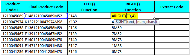 LEN LEFT and RIGHT function in Excel with Basic Excel Examples | Excel ...