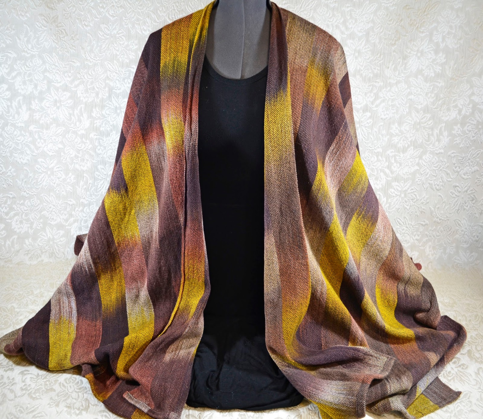 Tangible Daydreams: Recalculating! (Blue and green gradated handwoven ...