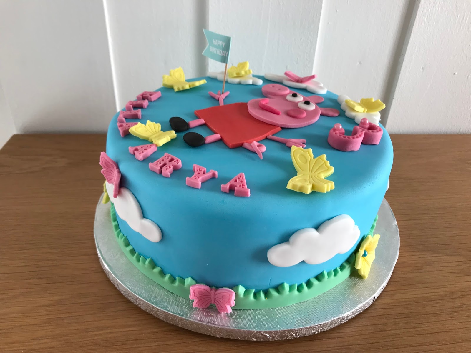 Lenes kakedesign: Peppa Gris