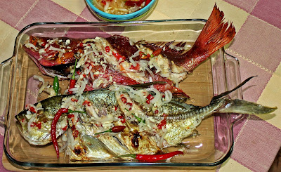 BBQGuam: BBQ'd Red Snapper and Trevally