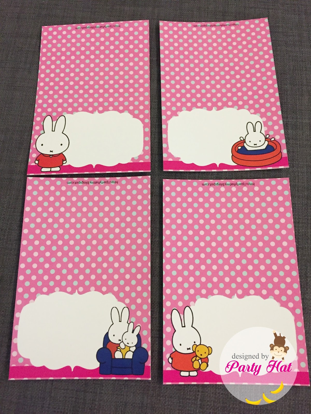 Party Hat: Miffy theme birthday party