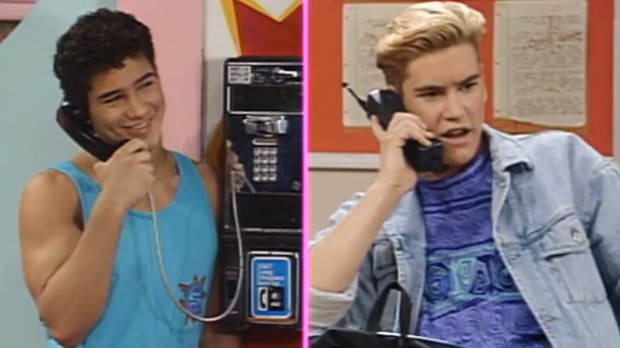 An Epic Battle: Zack Morris' Cell Phone VS AC Slater's Pleated Pants ...