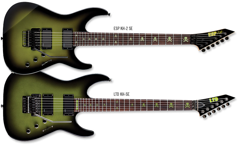 ESP Signature Series Guitars James Hetfield and Kirk Hammett of ...