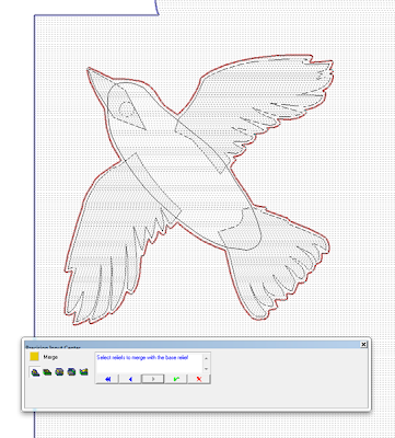 Last steps to create the crest relief - Precision Board