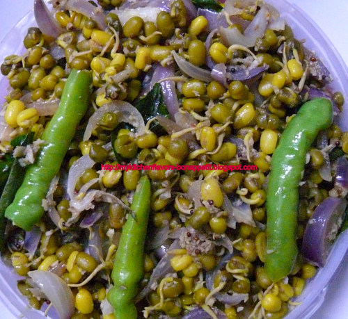 My Kitchen Flavors - Bon Appetit!: Healthy Moong Stirfry - a microwave ...