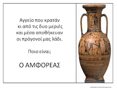 Πυθαγόρειο Νηπιαγωγείο: ΜΟΥΣΕΙΑΚΗ ΑΓΩΓΗ: ΑΓΓΕΙΑ