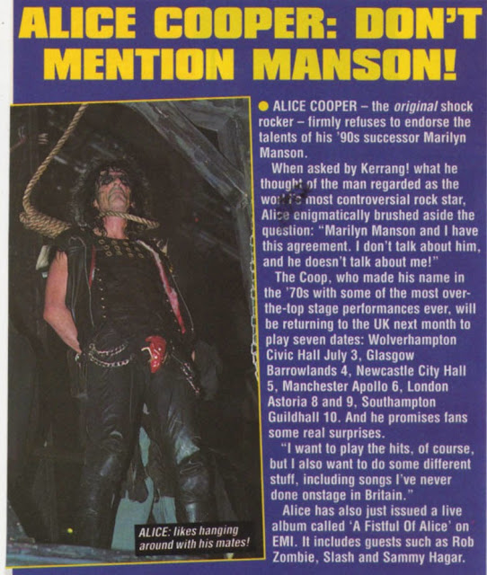 EvenSpot Speaks: 1997, KERRANG! June 21st and July 5th & 12th issues