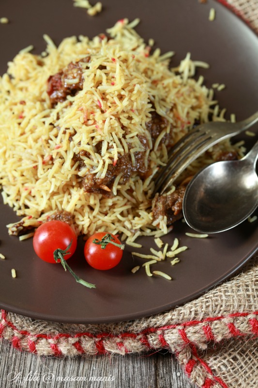 NASI BERIANI GAM ASLI MUAR di AIDIL ADHA - masam manis