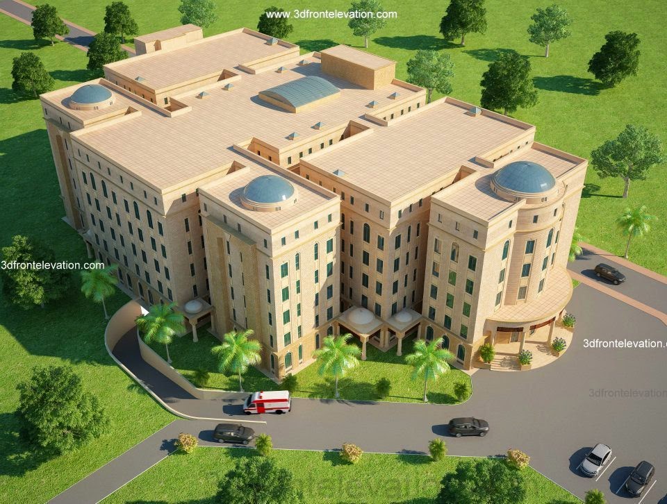 Dimentia Lahore Hospital Front ELevation - Beautiful Modern ...