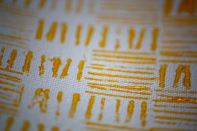 Crafty Friday: Project 7: Yarn Block Printing