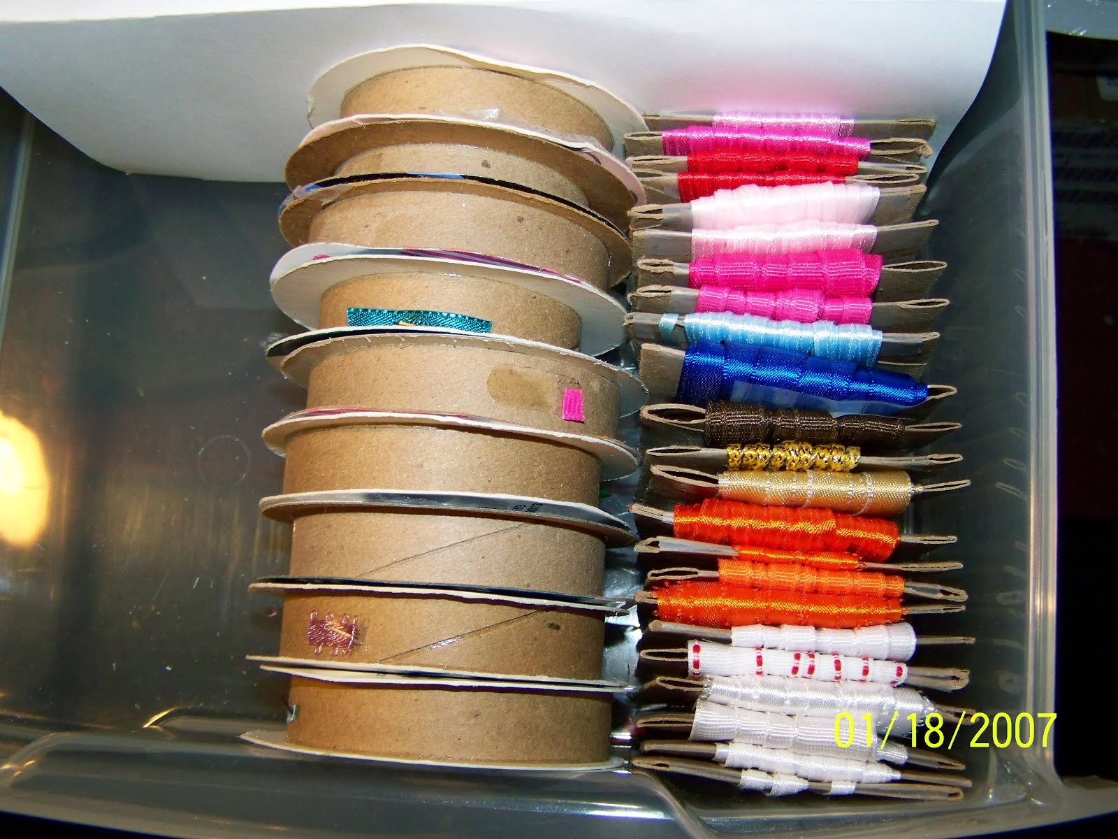 The Scrapinator: Ribbon Storage