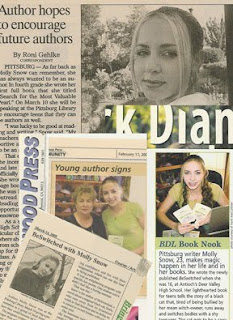 YA Author, Molly Snow: ~Media & Speaking~