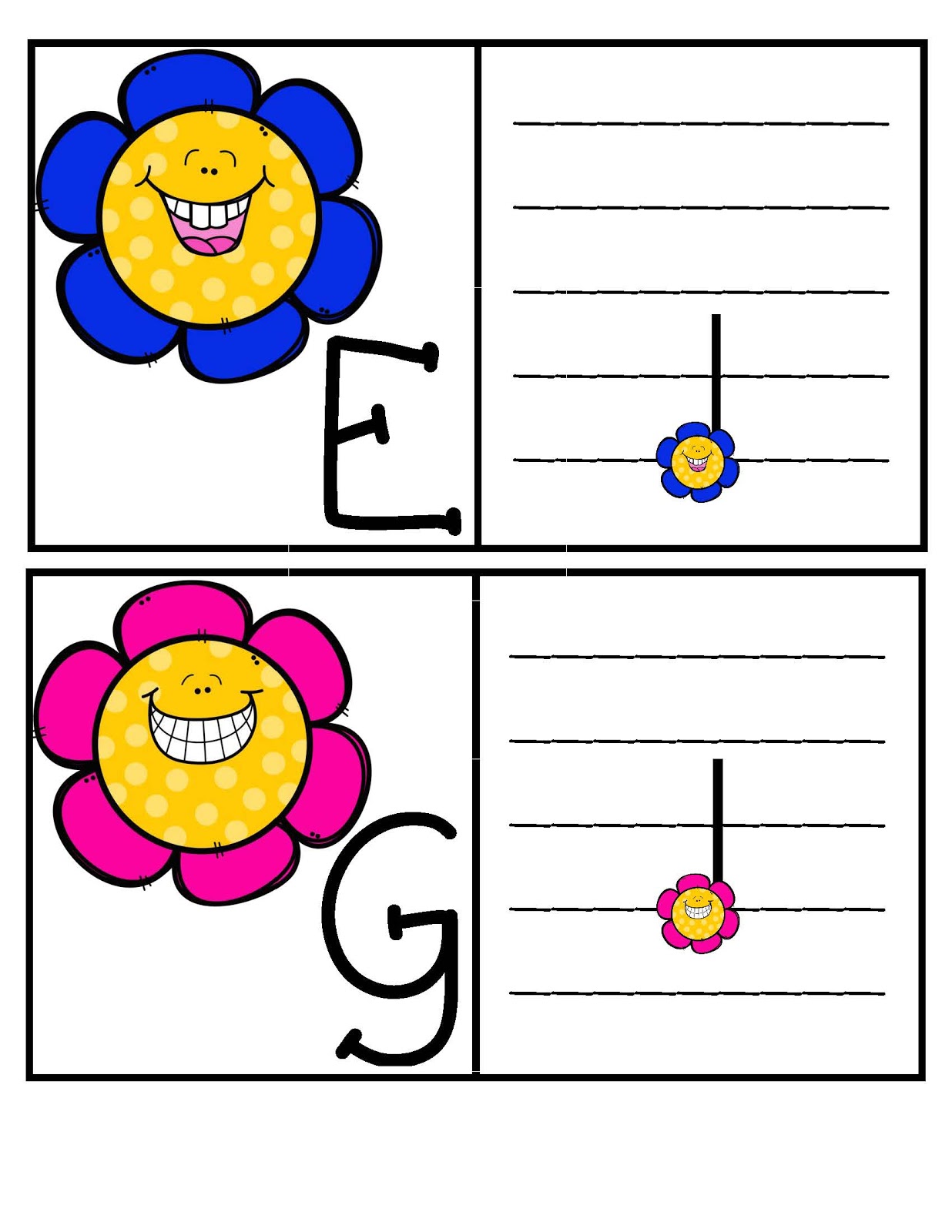 The Hermit Crabs Homeschool: Music Treble Clef Notes Flashcards