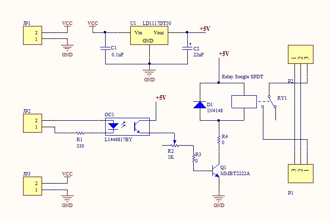 Mikro World Electronics: Relay & Optocoupler Circuit