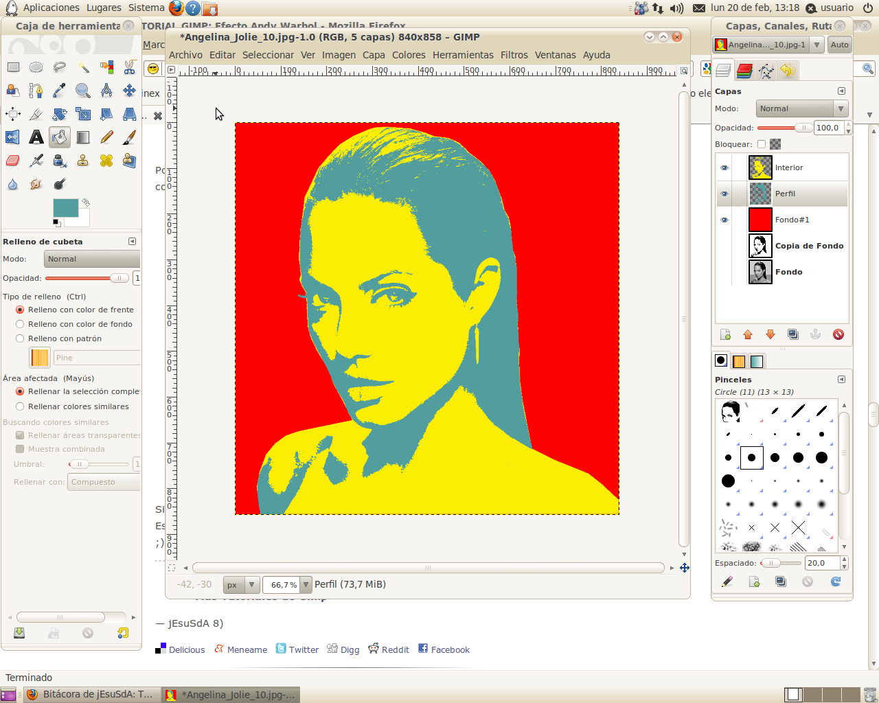 Curso de Gimp: Efecto Andy Warhol