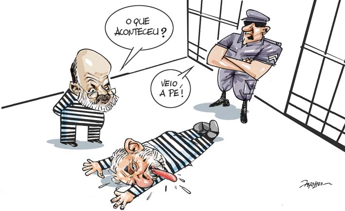 Lápis, papel e Fernandes: Lula- charge do dia