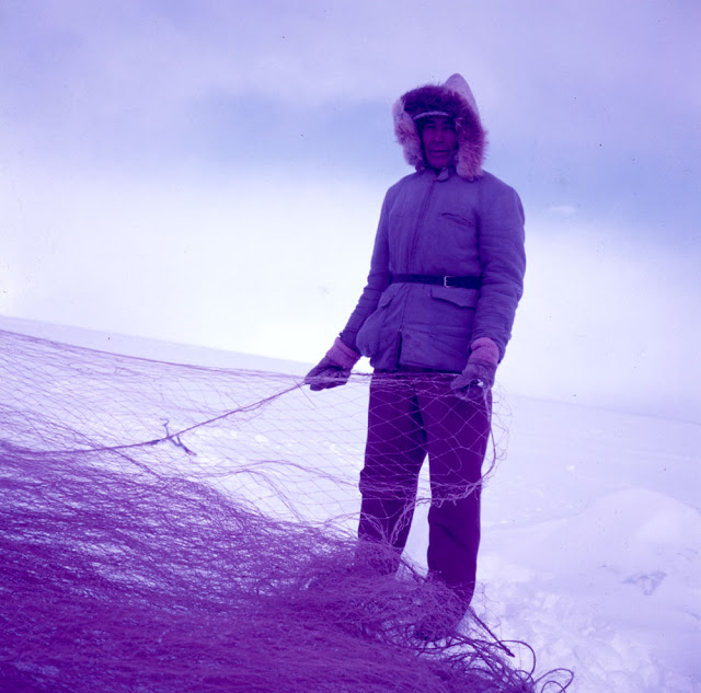 Saskatchewan: Ice fishing in Patuanak 1940's